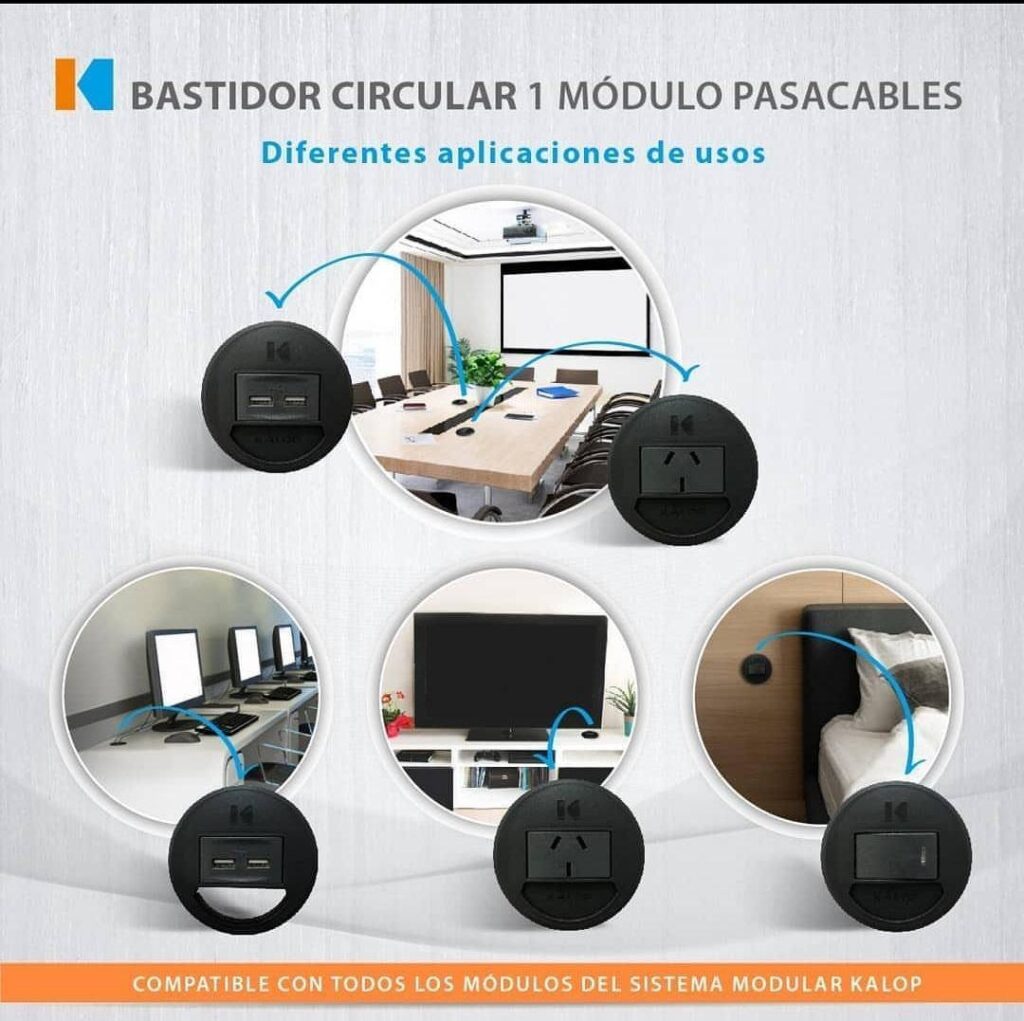 Bastidor circular 1 módulo – Kalop – Electrotécnica