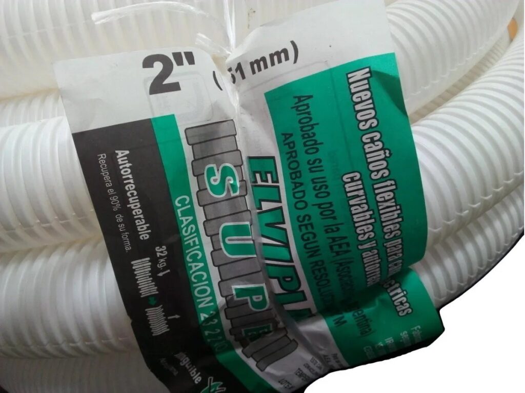 Caño PVC corrugado 2″ – Electrotécnica