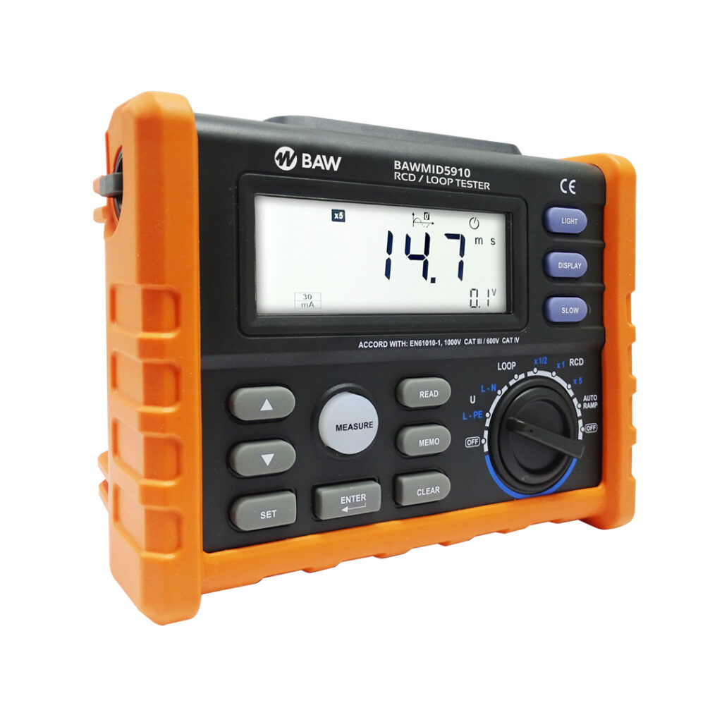 Probador de Interruptores Diferenciales Baw MID5910 – Electrotécnica