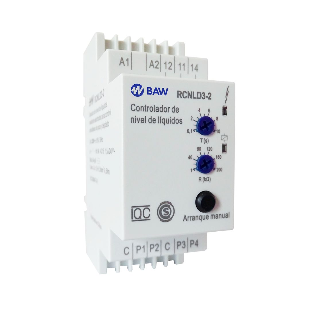 Relé detector dual de nivel de liquidos mediante electrodos RCNLD32 BAW – Electrotécnica